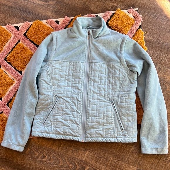 Ativa | Jackets & Coats | Baby Blue Ativa Golf Fleece Quilted Jacket ...
